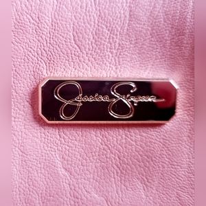 Jessica Simpson | Bags | Jessica Simpson Pink Shoulder Bag Trimmed In ...